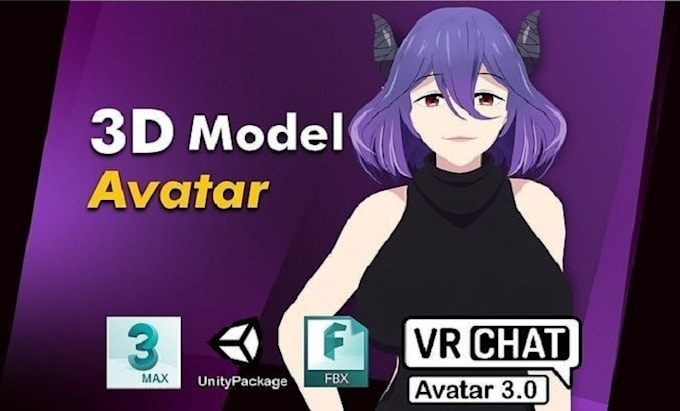 Create Custom 3d Model Vrchat Avatar Nsfw Furry Vr Chat Vroid Vr Chat Avatar By Halawizzy Fiverr