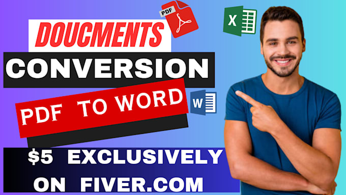 Fast and accurate document conversion services by Sharique45 | Fiverr