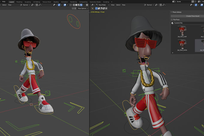 Rig and pose your 3d character, 3d character model by Dammydev2020 | Fiverr