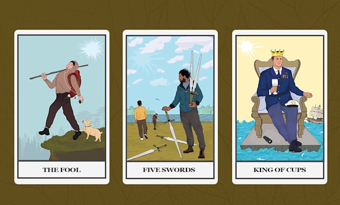 Draw illustrations for board game, cards, tarot,playing card by Nuones ...