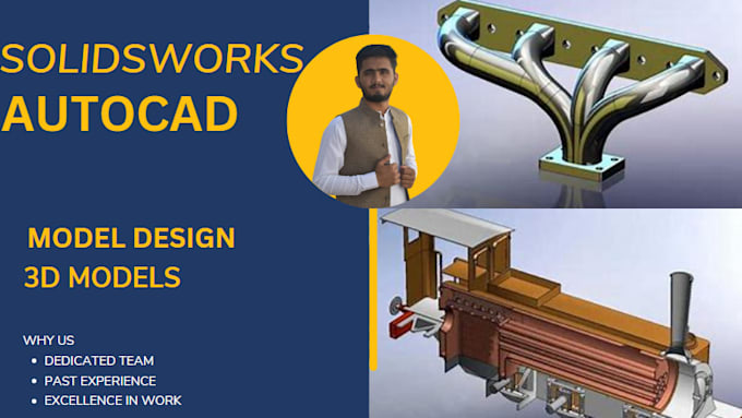 Design any 3d model with soildworks by M_umair_raza61 | Fiverr