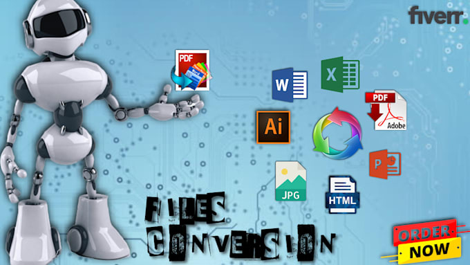 Do file conversion, pdf, pptx, doc, excel files from one format to another by Fariszubair | Fiverr