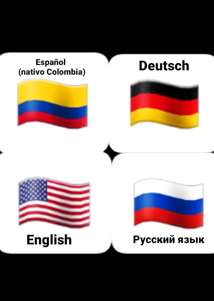 Translate into english, german, russian, and spanish by Ximenaflorez470 ...