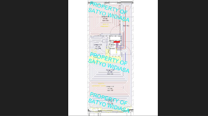 Do drawing underfloor heating design project by Satyowidiasa | Fiverr