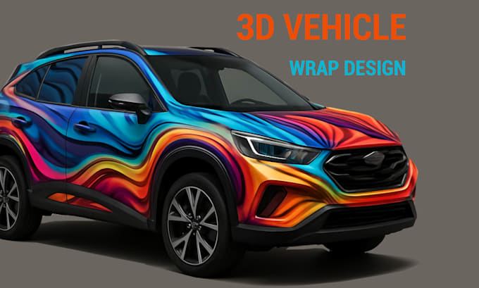 Design car wrap, van wrap, truck wrap design, jeep wrap, 3d vehicle ...