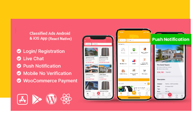 Build your classima mobile apps and submit to play store and app store by Ak_frimpong | Fiverr