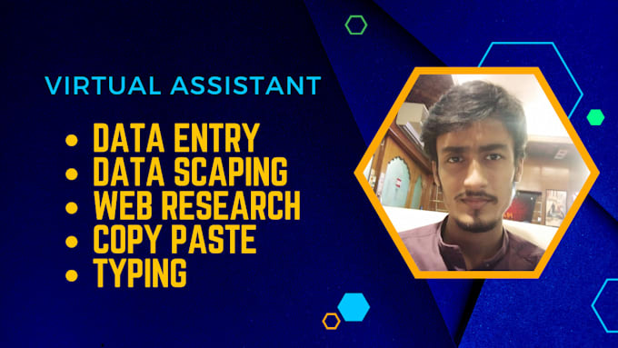 Do virtual assistant for data entry,web research,web scrap
