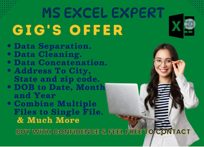 Separate Clean Merge The Data In Ms Excel By Manojsomisetty Fiverr