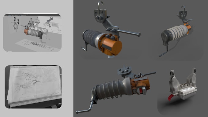 Create 3d models from technical specifications by Mjbissell | Fiverr