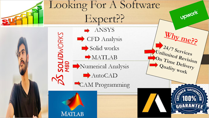 Help You In Matlab Ansys Solidworks Autocad And Cfd Projects By