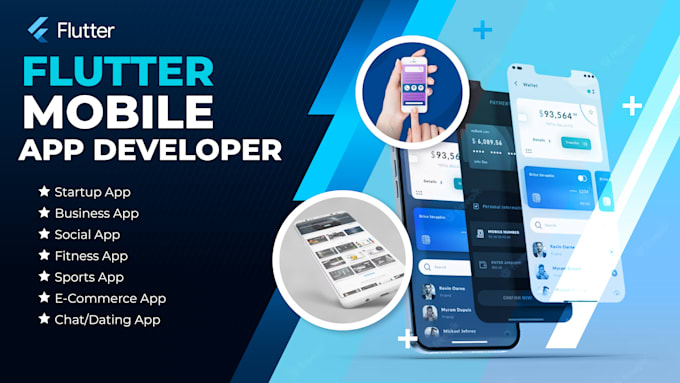 Develop and design mobile applications using flutter by Swe_umar | Fiverr