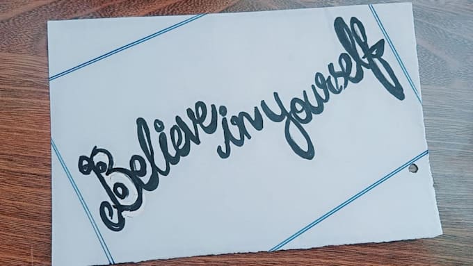 Produce physical handwritten calligraphy by Fatimanadeem018 | Fiverr