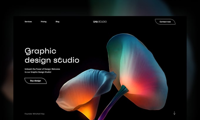 Design a professional hero section or landing page ui ux using figma by ...