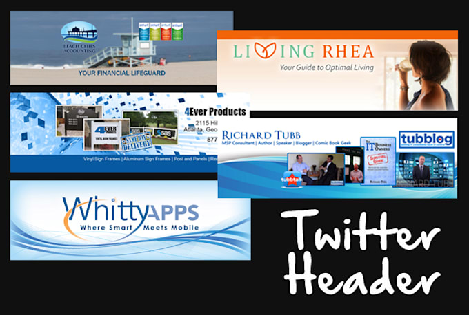 Make you a stylish twitter header or banner by Callmefay | Fiverr