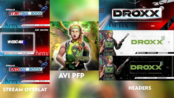 Design streaming overlays, thumbnails for youtube, twitch by Alifgfx ...