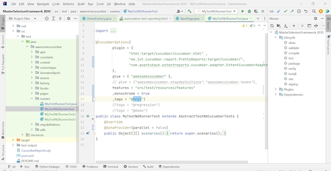 Create an entire automation testing framework from scratch for apps and ...