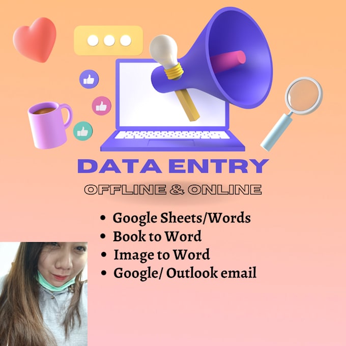 Do data entry, typing and conversion accurately by Marygraceacero | Fiverr