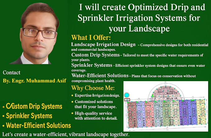 Create optimized drip and sprinkler irrigation systems for your ...
