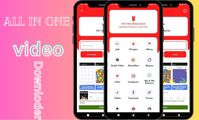Create high quality all in one video downloader android app by Hrrashed2 | Fiverr