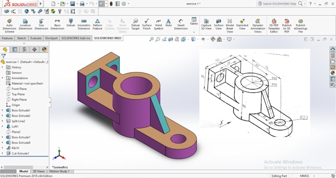 Design 2d and 3d model in solidworks and autocad by Jds_rathod | Fiverr
