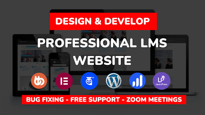 Design membership wordpress lms website using learndash buddyboss or tutor lms by Lms_membership ...