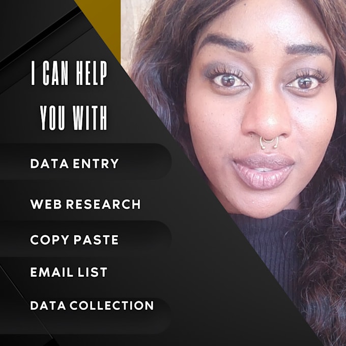 Do data entry tasks, web research, copy paste, data collection, email ...