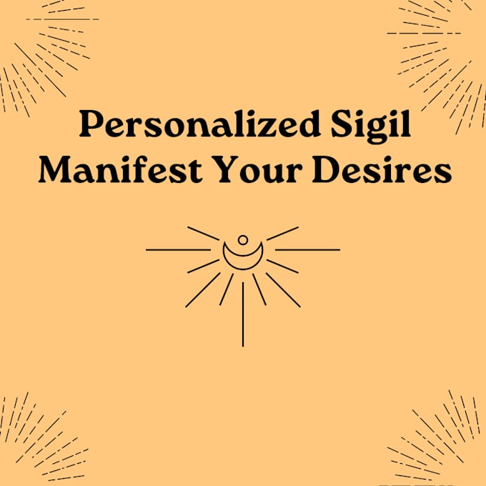 Craft you a personalized simple sigil for manifestation by ...