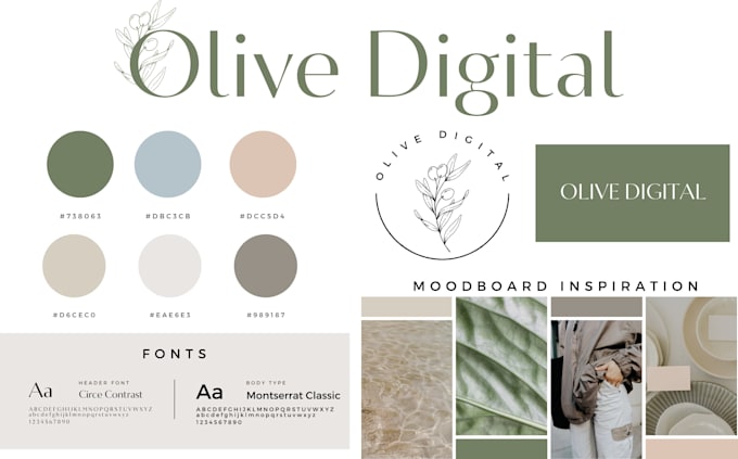 Create a brand kit or style guide by Olive_digital_ | Fiverr