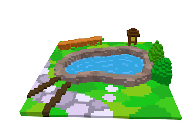 Create 3d voxel art by Nikradfl | Fiverr