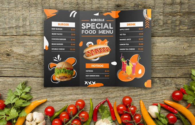 Design modern menu restaurant menu digital menu by Zackgraphics | Fiverr