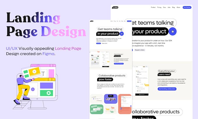 Design a visually appealing landing page by Paocorrea26 | Fiverr