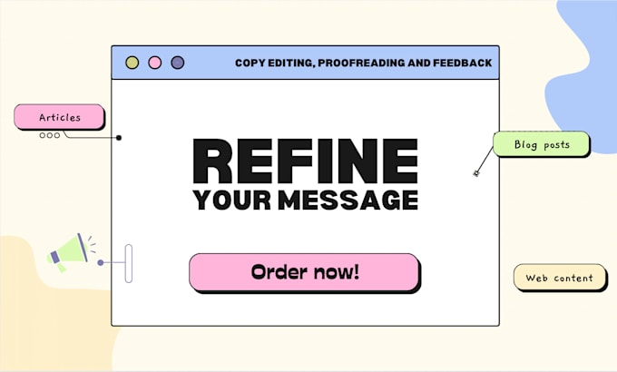 Refine the message of your article or blog post by Jessbenninger | Fiverr