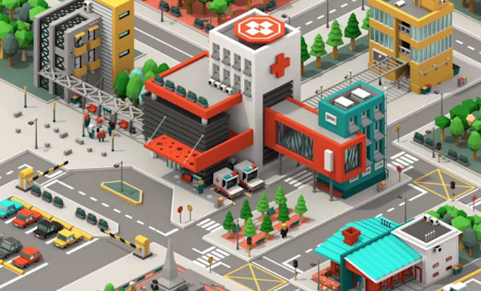 Create custom 3d isometric animation video,3d explainer video,3d ...