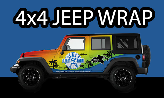 Do amazing jeep wrap, 4x4 jeep, vehicle wrap, car wrap by Marshadali227 ...