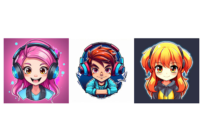 Create a personalized cartoon logo for you by Visual_element | Fiverr