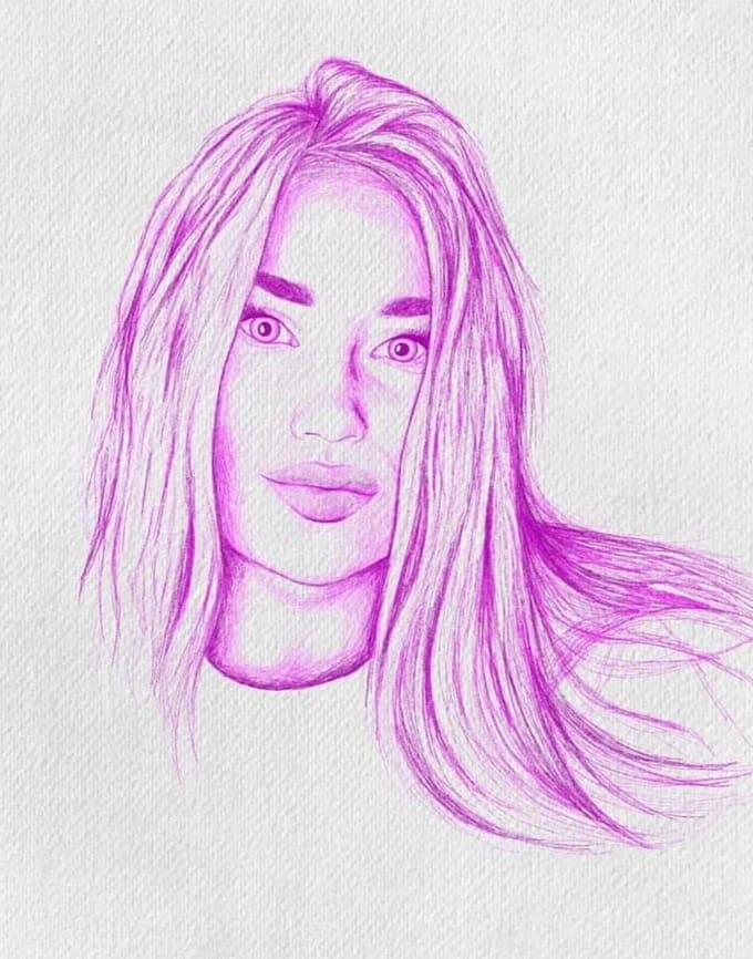 Draw digital sketches and digitally painted portraits by Madgerose | Fiverr