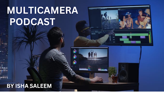 Do seamless multicamera podcast editing by Eshaasaleem | Fiverr
