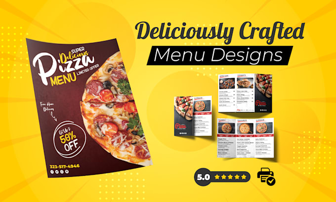 Do modern restaurant menu design by Thiloka7 | Fiverr