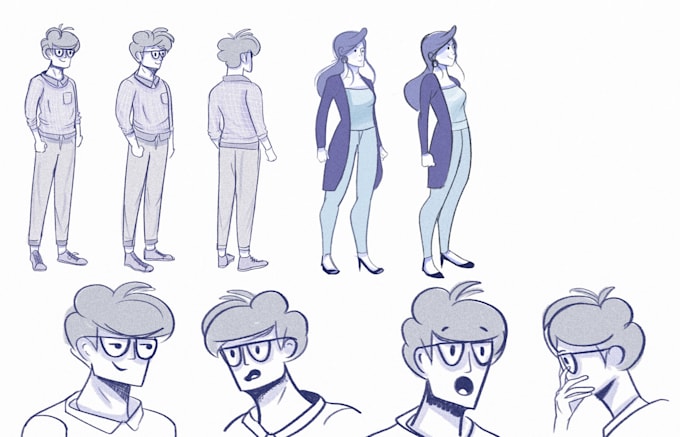 Make a custom character design by Nadahelmy | Fiverr