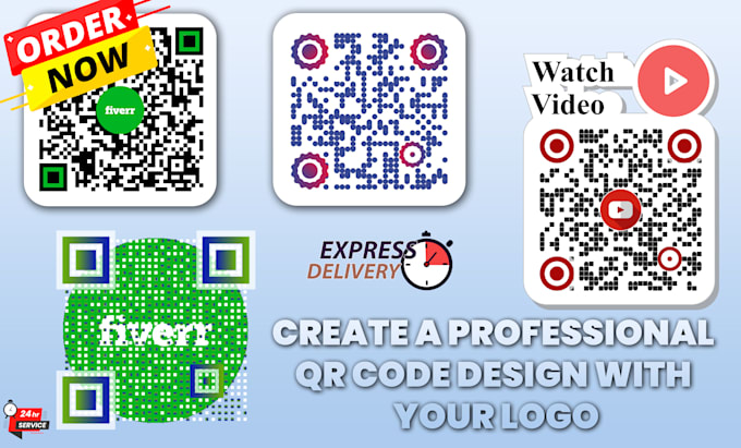 Create a professional qr code design with your logo by J_keplar | Fiverr
