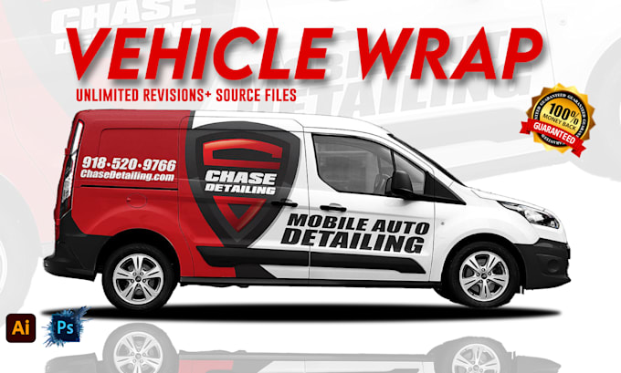 Eye catching vehicle wrap for your vehicle by Noreenbano70 | Fiverr