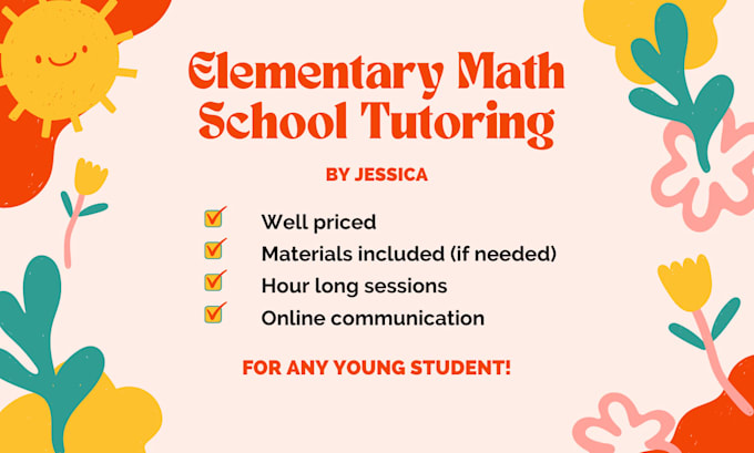 Tutor grades 1 to 7 in mathematics by Jabcalg | Fiverr