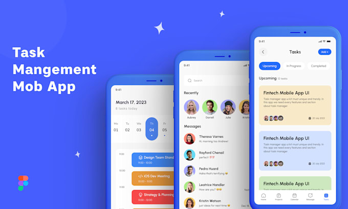 Do figma ui ux design for mob app and website landing page by Dev_shani | Fiverr