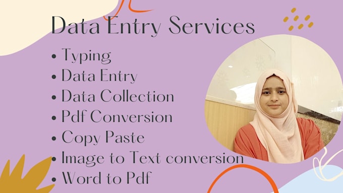 Do any kind of data entry work, convert pdf to word, excel data entry work by Khan_maryam776 ...