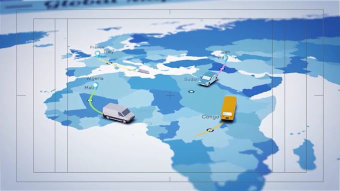 Create travel map with your route by Xploid | Fiverr