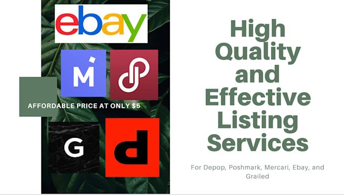 Create and manage your poshmark, depop, and ebay listings by Sheatran ...