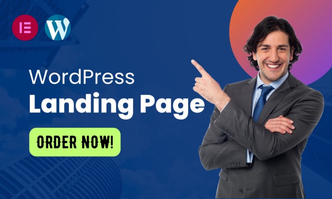 Create a unique and modern responsive wordpress landing page by ...