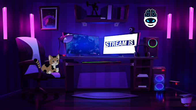 Create custom 3d animated starting soon scene for streamers by Marwa113 ...