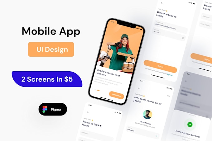 Do mobile app ui, ux ui design, and web ui design in figma by Shanali0 | Fiverr