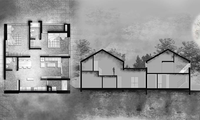 Do a 2d drawings render and presentation by Renoarc | Fiverr